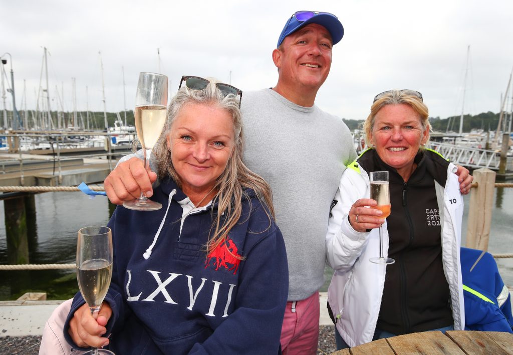 Beaulieu River Mooring Holders Party. Cheryl and Ben Reeves and Verity ...